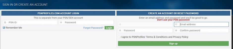 PSNProfiles.comにユーザー登録して充実したトロフィーライフを送る【サイトの使い方】 | トロびぼ